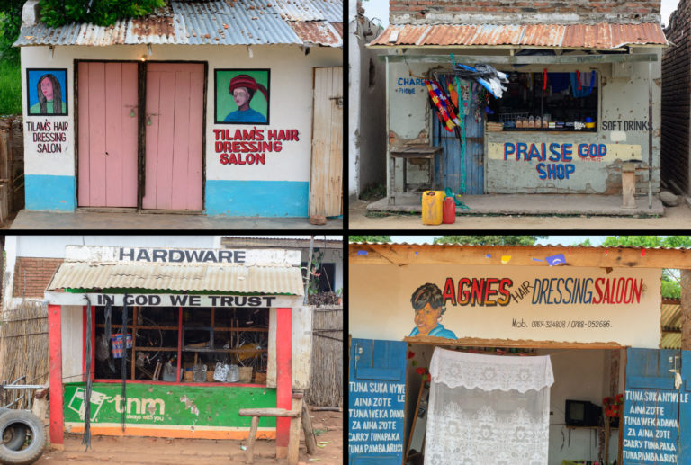 East-Africa - painted storefronts - Impressions from Bicycle Travels