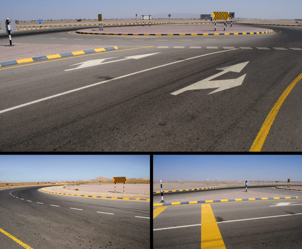 Oman - roundabouts - Impressions from Bicycle Travels